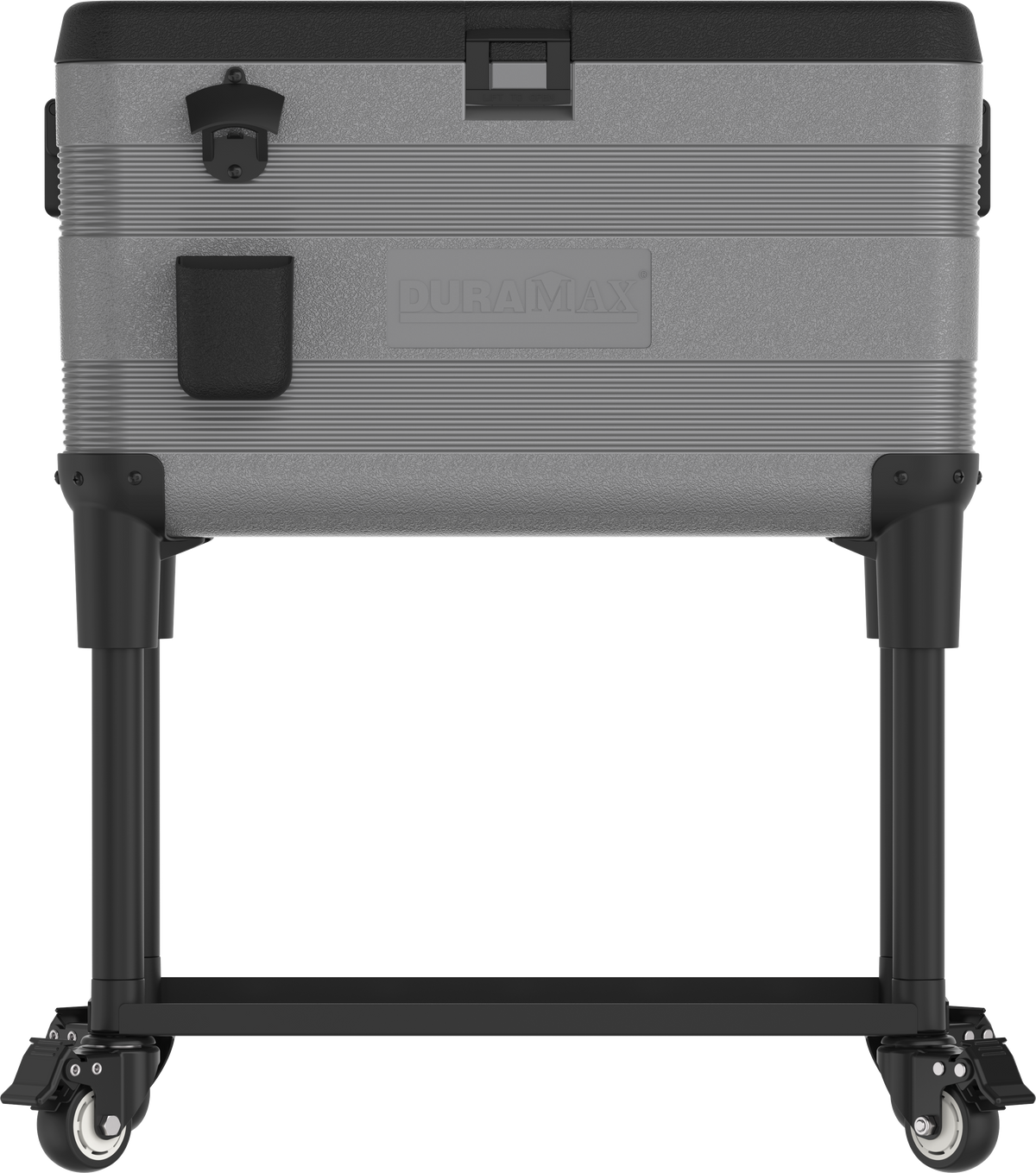 Duramax Patio Beverage Cooler 70L with PU Insulation & Wheels, Grey ...