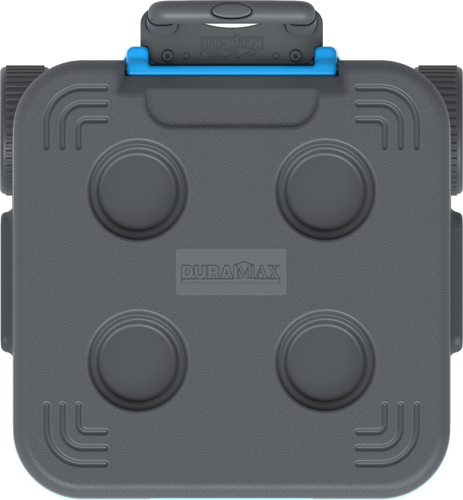 Duramax Trolley Icebox 30L with PU Insulation, Grey & Blue – Durasheds EU